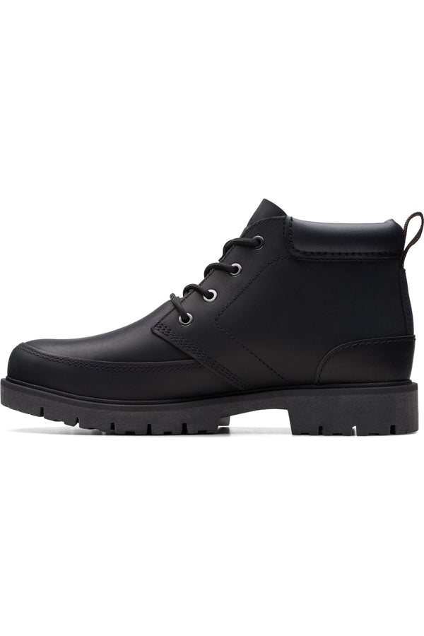 Clarks Rossdale Mid in Black Leather - Meeks Shoes