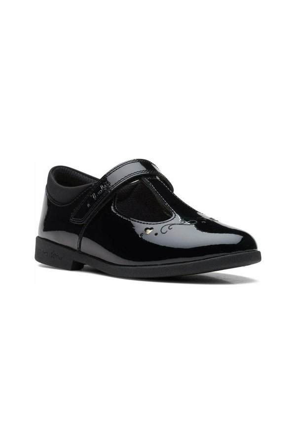 Clarks Magic Step Lo kid black patent - Meeks Shoes