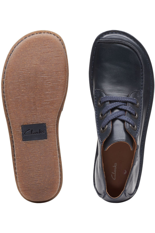 Clarks Funny Dream Navy Leather - Meeks Shoes