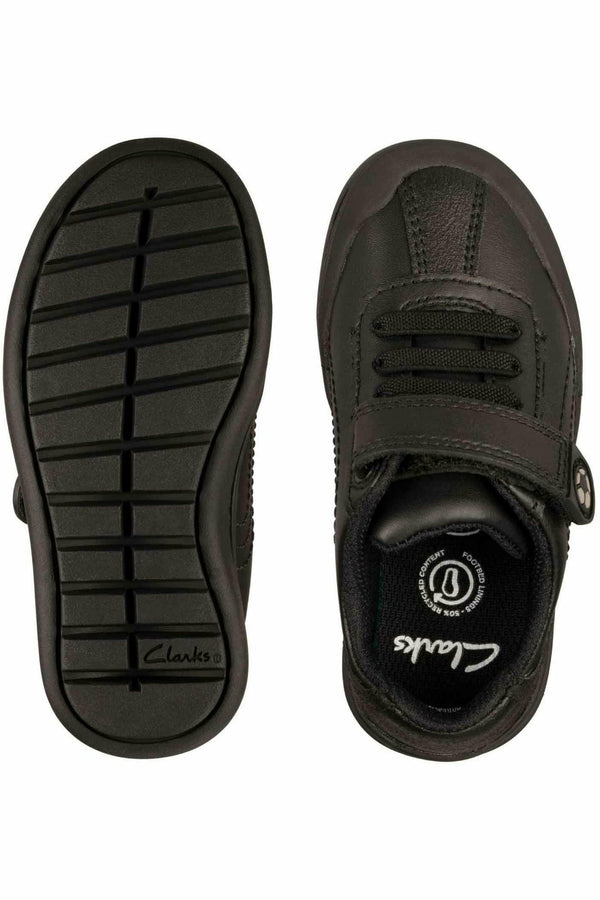 Clarks Rock Pass Toddler black - Meeks Shoes Clarks Rock Pass Toddler black - Meeks Shoes